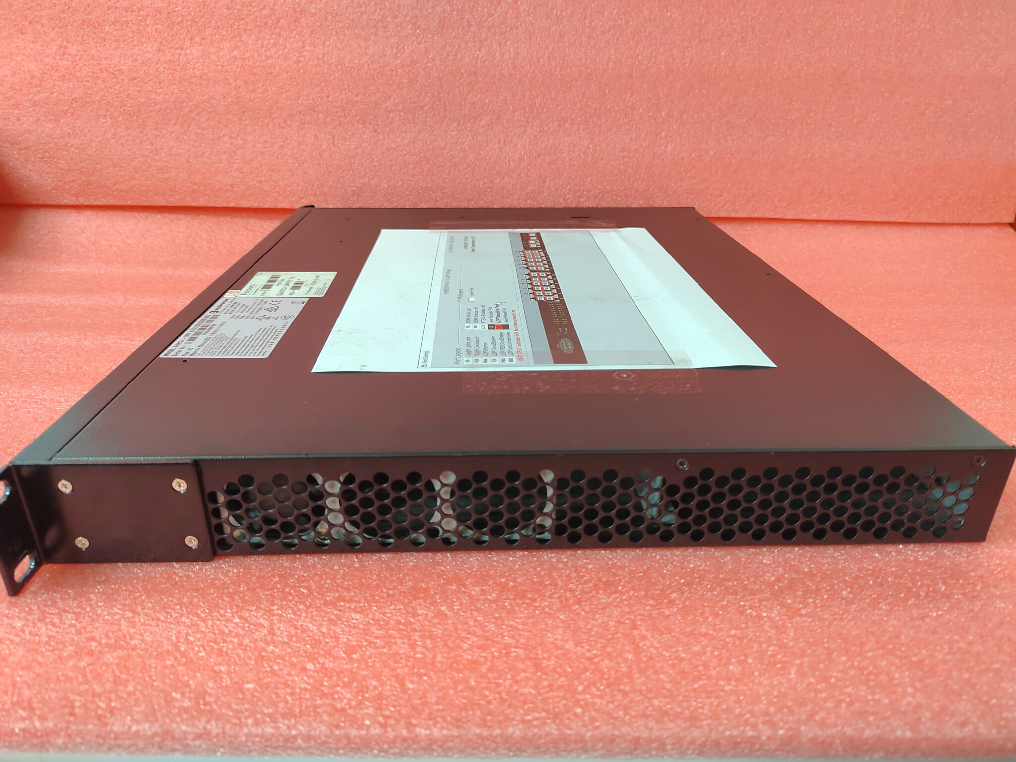 The ENTERASYS A4H124-24FX P0973JN network switch is used for DCS ...