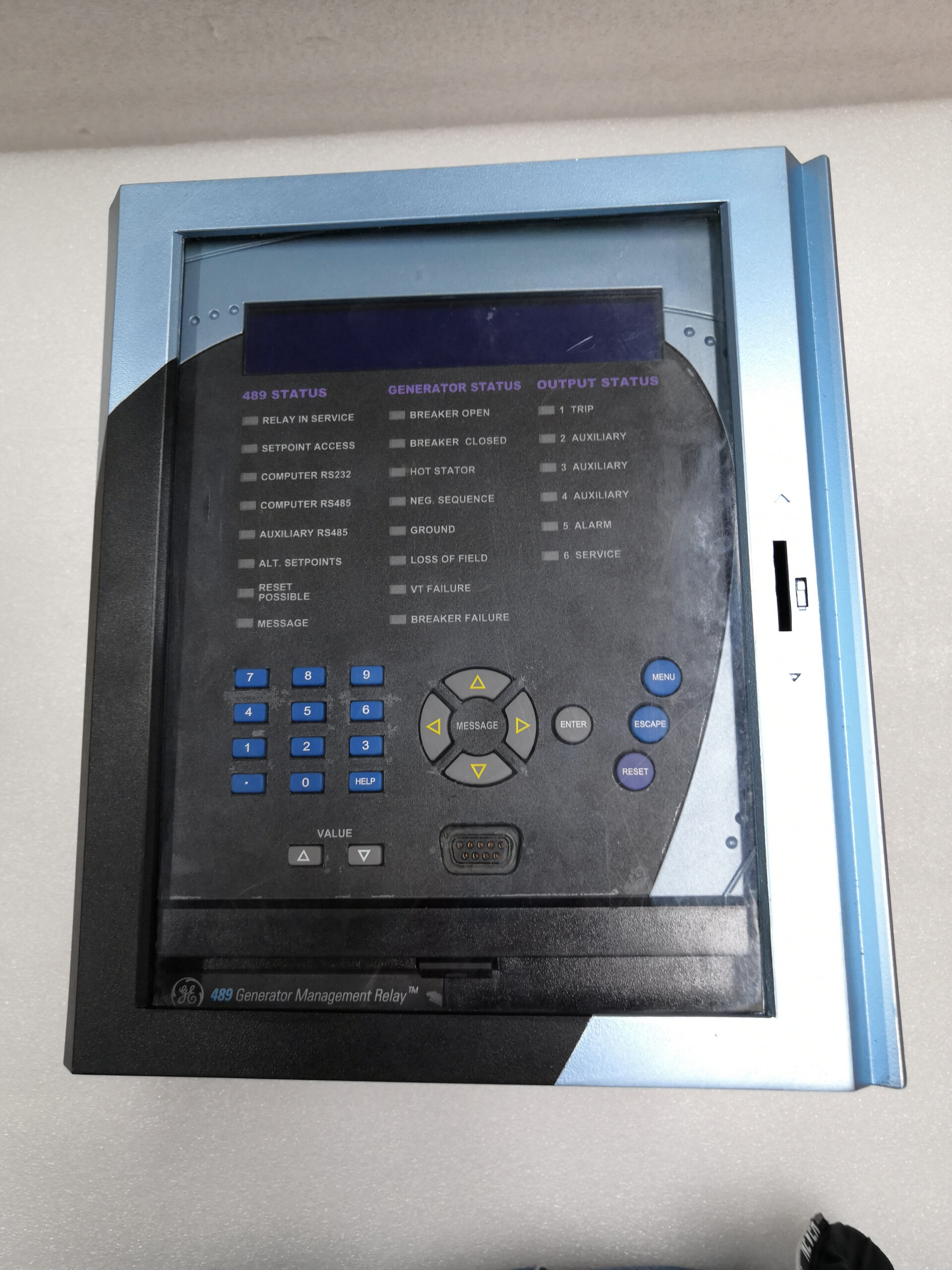 GE SR489-P5-HI-A20-E Generator protection relay - Xiongba automation